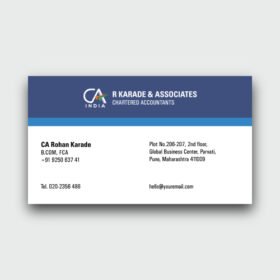 Personalized Premium Chartered Accountant Visiting Cards ...