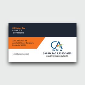 Personalized Premium Chartered Accountant Visiting Cards ...