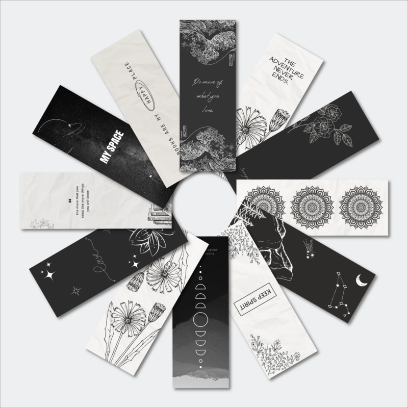 Celestial Designs - Set of 12 Bookmarks - WhatsYourPrint Online Printing