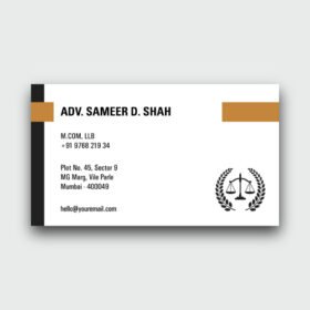 Personalized Advocate Visiting Cards - WhatsYourPrint Online Printing