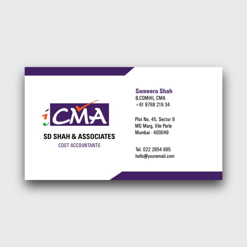 Modern CMA Visiting Cards - WhatsYourPrint Online Printing