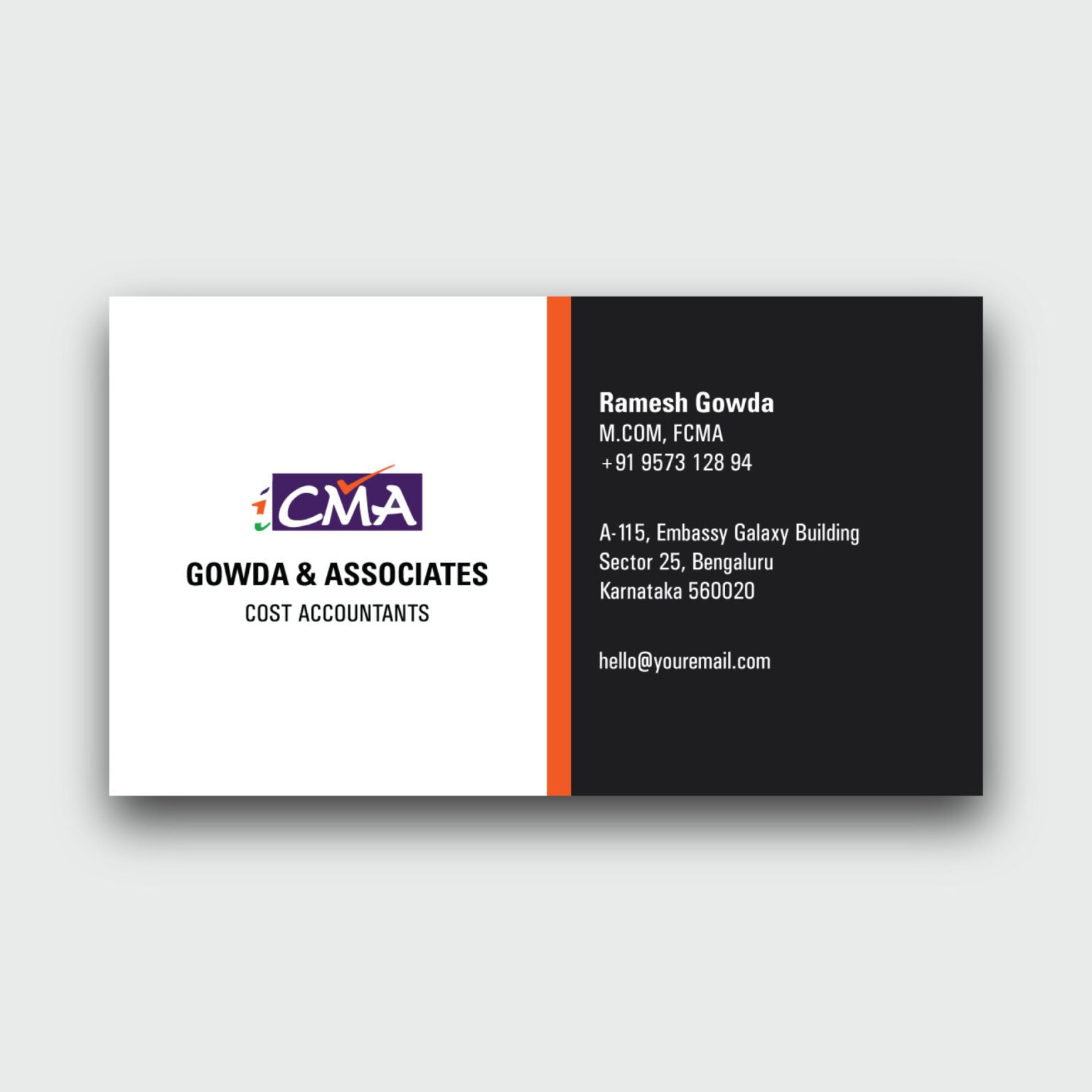 Classic Chartered Accountant Business Cards - WhatsYourPrint Online ...