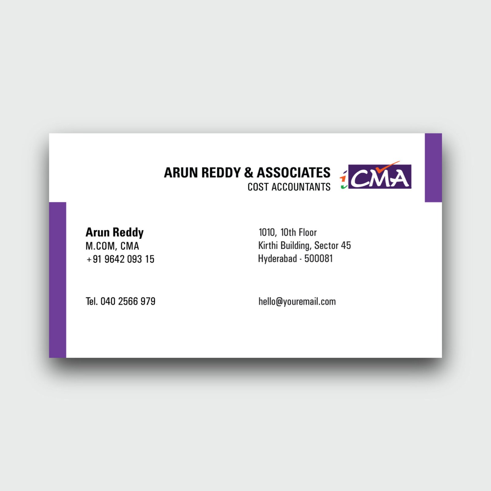 Classic Chartered Accountant Business Cards - WhatsYourPrint Online ...