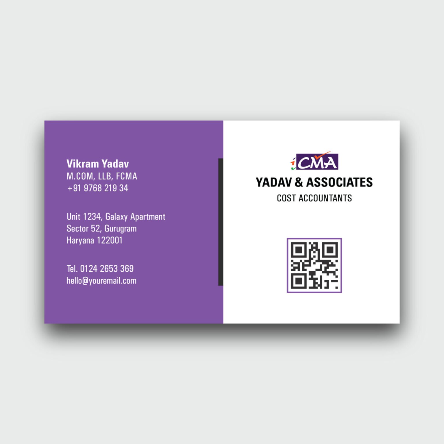 Personalized Premium Chartered Accountant Visiting Cards ...