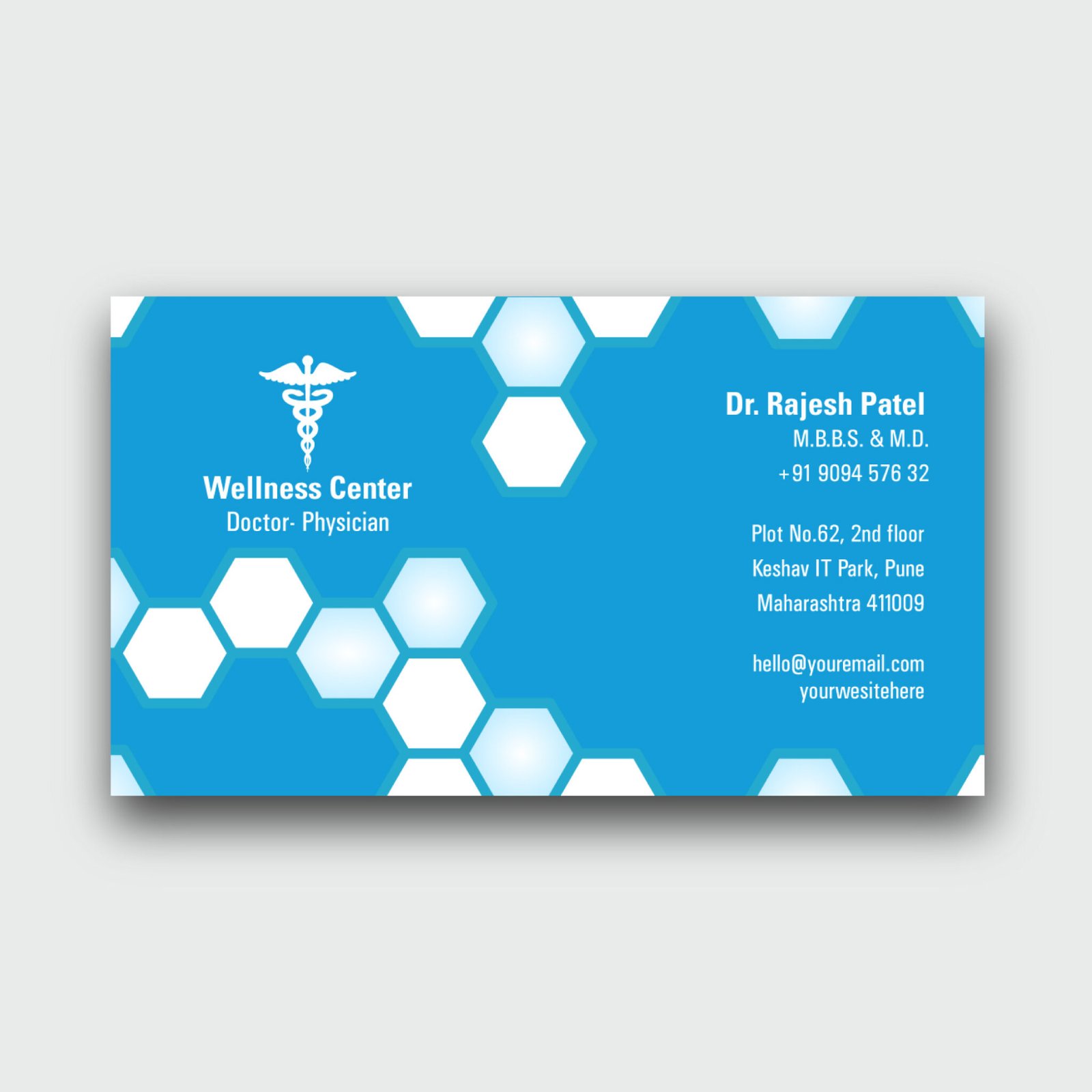 Customized Physician Unique Visiting Cards - WhatsYourPrint Online Printing
