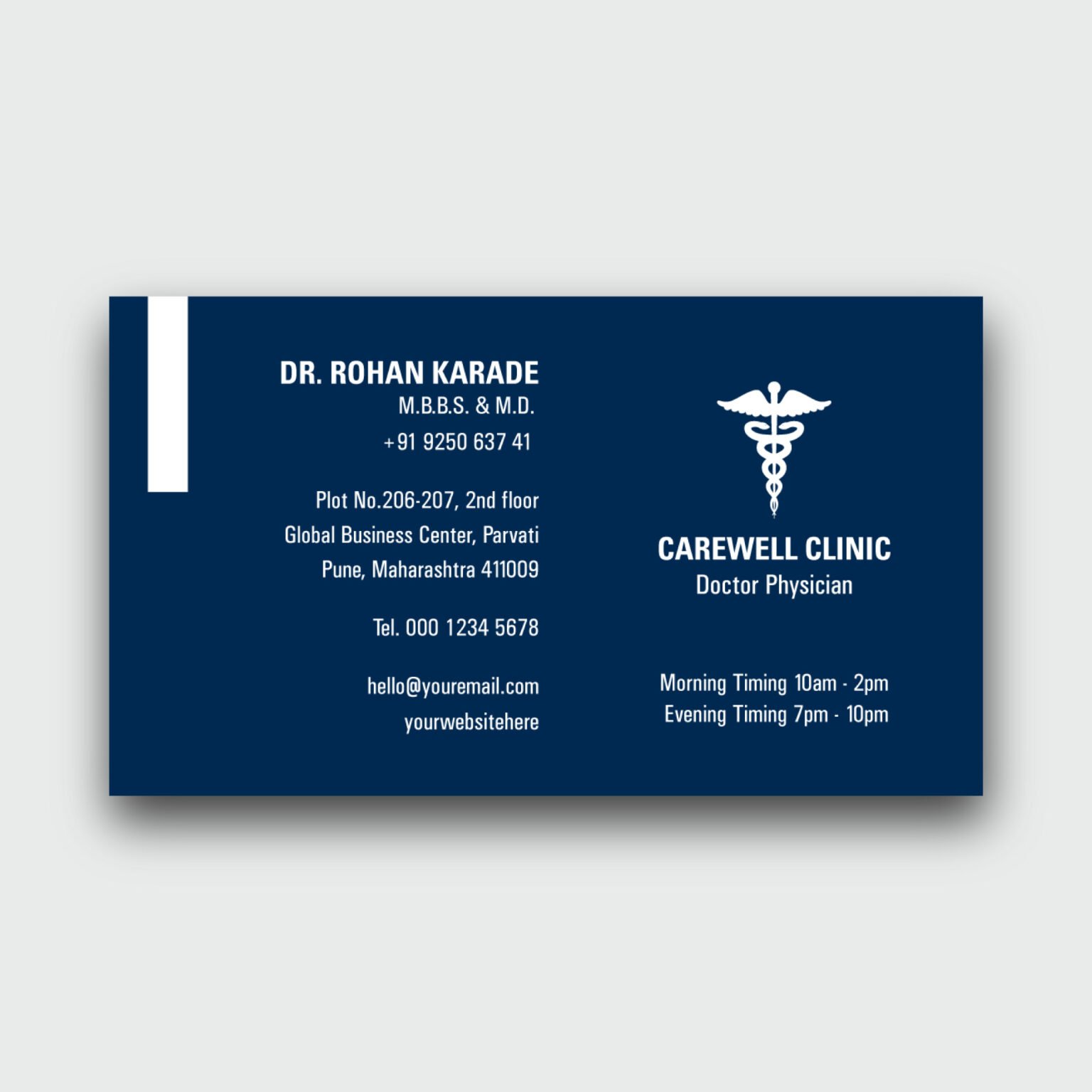 Creative Surgeon Standard Visiting Cards - WhatsYourPrint Online Printing