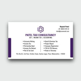 Personalized Premium Chartered Accountant Visiting Cards ...
