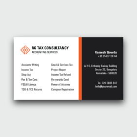 Personalized Premium Chartered Accountant Visiting Cards ...