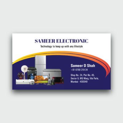 Personalized Electrical Shop Classic Visiting Cards - WhatsYourPrint ...