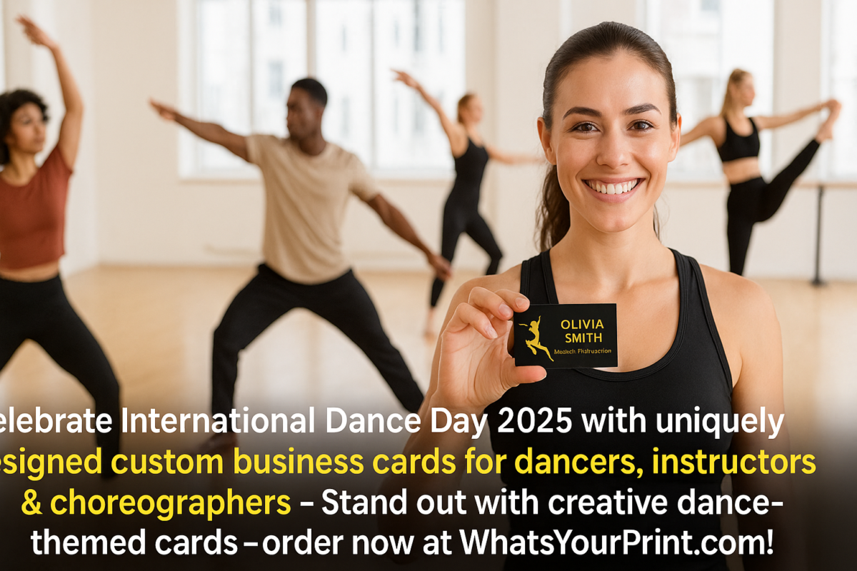 International Dance Day 2025: Custom Business Cards for Dance ...
