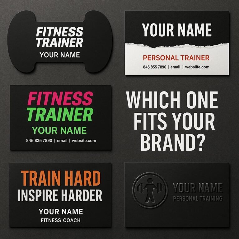 15+ Fitness Trainer Business Card Ideas to Boost Your Brand in 2025 ...