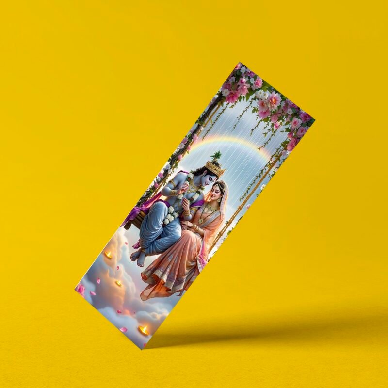 Radhe Krishna Bookmark – Set of 12 Bookmarks - WhatsYourPrint Online ...